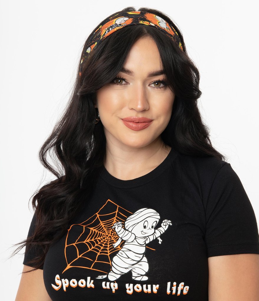 Unique Vintage Casper Halloween Candy Corn Hair Scarf – Velvet-Rose's ...